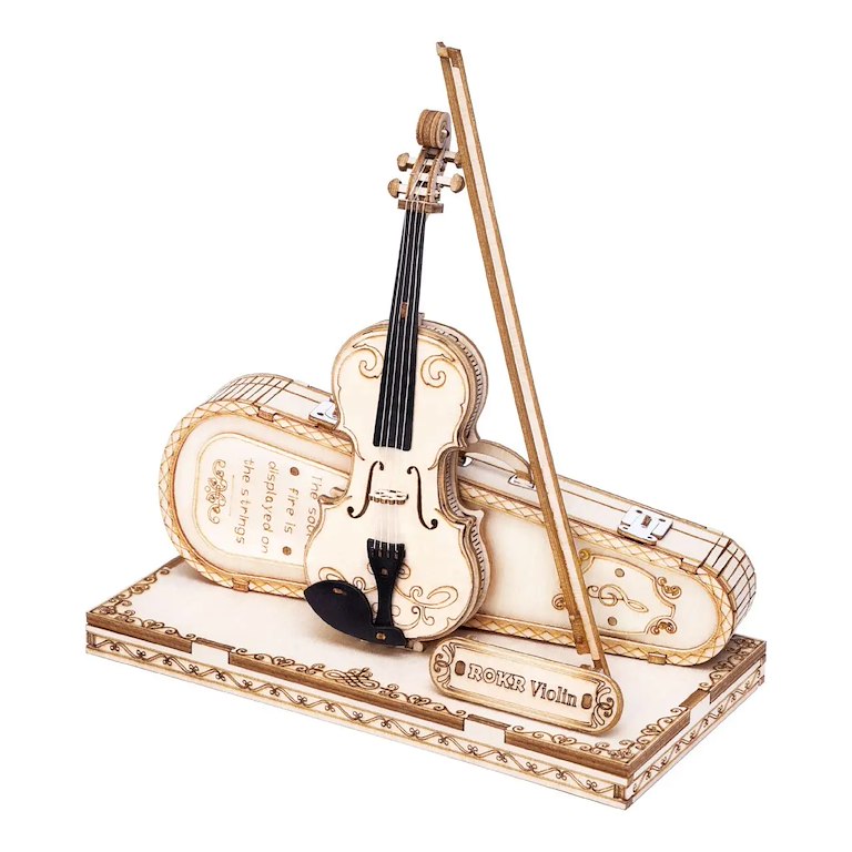 ROBOTIME Puzle Violin braon