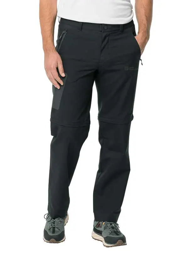 JACK WOLFSKIN Muške pantalone za planinarenje ACTIVE TRACK ZIP OFF M Trousers crne