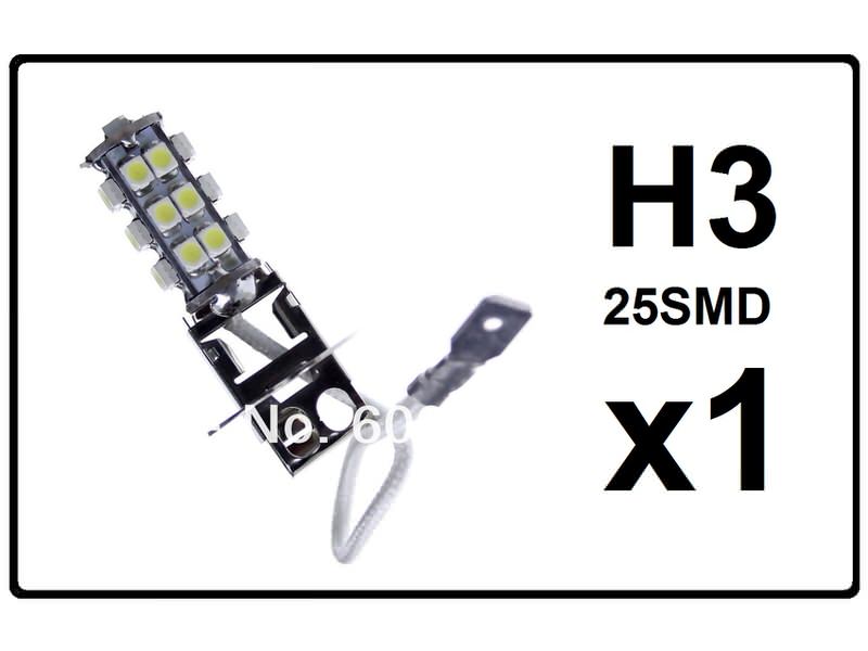 H3 LED Sijalica - 25 SMD dioda - 1 komad