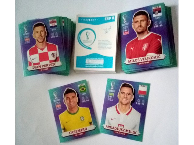 QATAR 2022 PANINI Sličice na komad (PLAVA POZADINA)