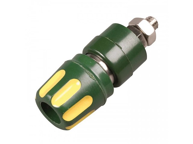 Buksna 4mm Hirscmann PKI10A žuto-zelena