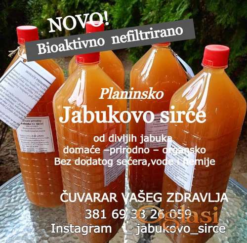 Jabukovo sirće.Domaće 100% prirodno