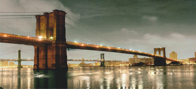 Brooklyn bridge NY, uramljena slika 30x70cm