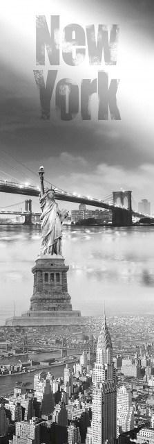 New York kip slobode, uramljena slika 35x100cm