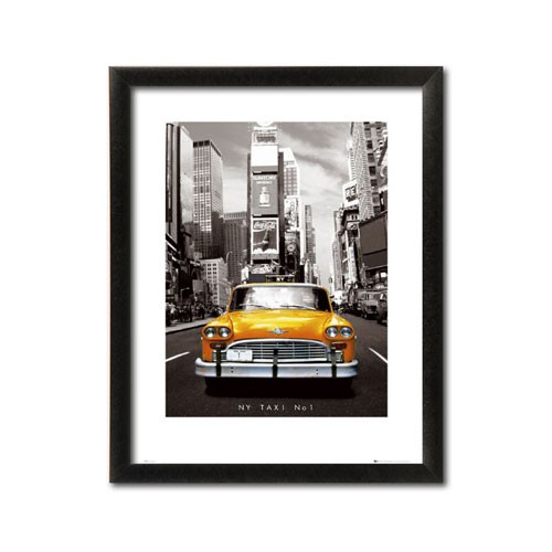 NY Taxi NO1, uramljena slika, 60x80cm