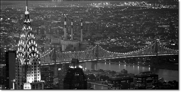 Chrysler Building and Queensboro Bridge, uramljena slika