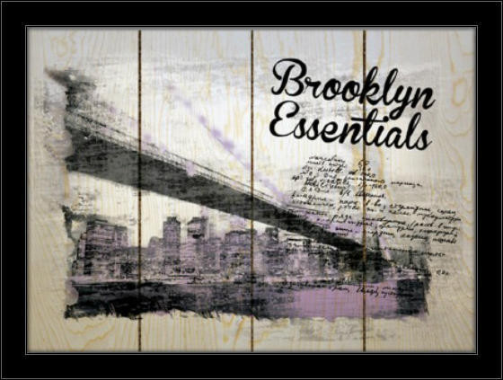 Brooklyn essentials, uramljena slika 50x70cm