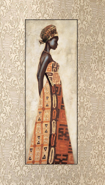 Chinue, uramljena slika dimenzije 30x70cm i 35x100 cm