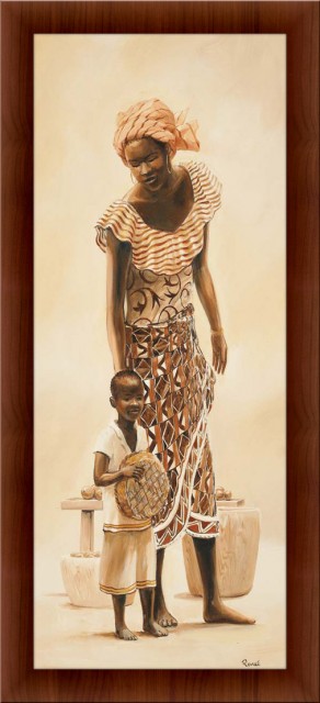 Majka i dete 2, uramljena slika 20x50cm i 30x70cm