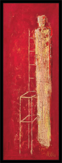 Skarletne visine, uramljena slika 30 x 70 cm