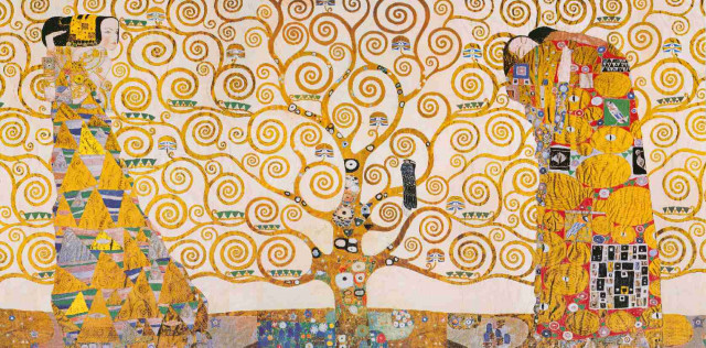 Il fregio di Stoclet -G. Klimt 1909., uramljena slika 50x100cm