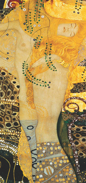 Serpenti d aqua, G. Klimt (1907.), uramljena slika 50 x 100 cm