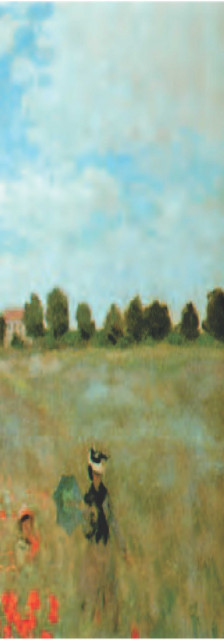 The Poppy field (detail)-C. Monet 1873., uramljena slika 35x100cm