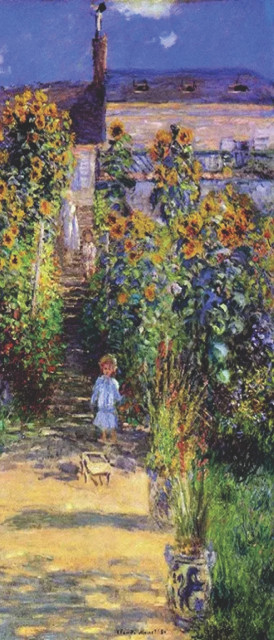Il gardinio vetheuil (detail) -C. Monet 1881., uramljena slika 35x100cm