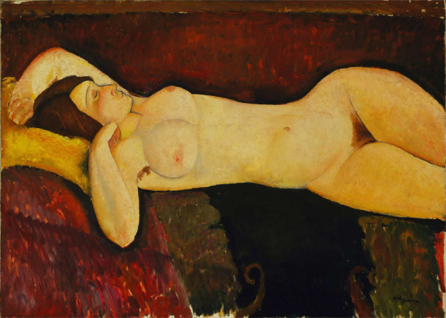 Modigliani, Reclining Nude, uramljena slika dimenzije 50x70cm