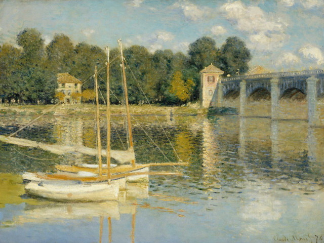 Claude Monet, The Bridge at Argenteuil (1874.) uramljena slika 50x70cm