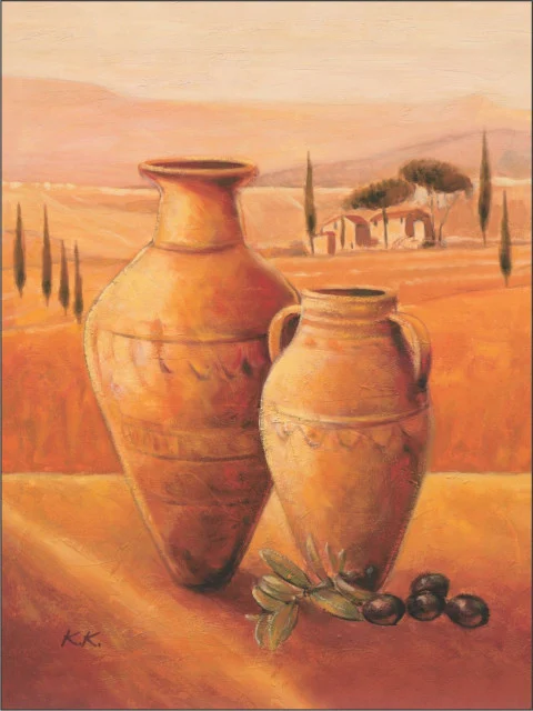 Mediteranean paradise, uramljena slika 60x80cm