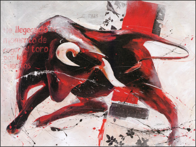 Toro Espana, uramljena slika 60x80cm