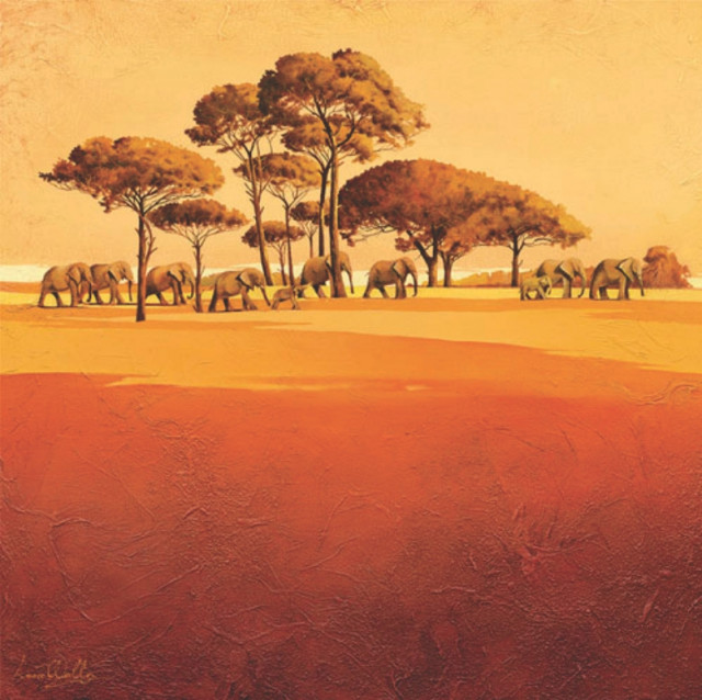 Red desert, uramljena slika 70x70cm