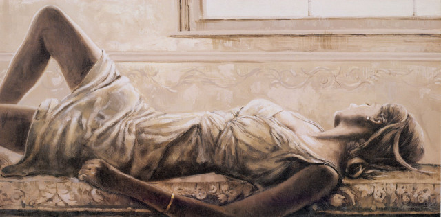 Diana , uramljena slika 50x100cm