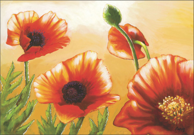 Hoopi flower, uramljena slika 70x100cm