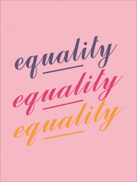 Poster equality, uramljena slika 30x40cm i 40x50cm