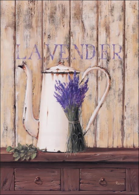 Cvet lavande, uramljena slika 50x70cm