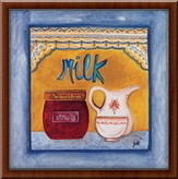 Milk, uramljena slika 30x30cm