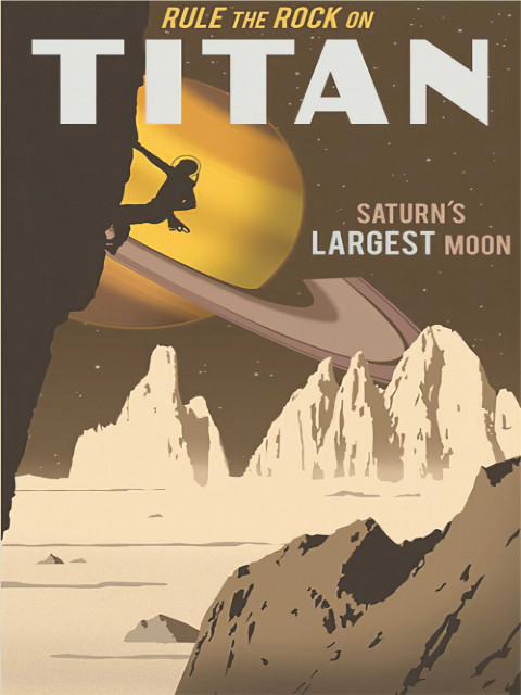 Titan, stari poster, uramljena slika 30x40cm i 40x50cm