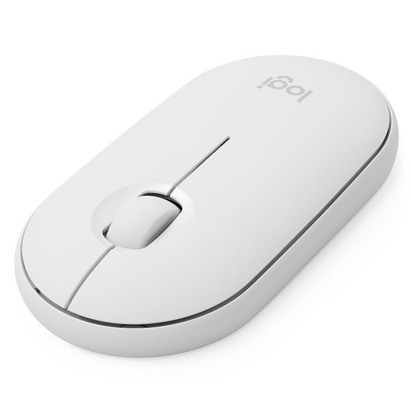 Logitech Pebble Mouse 2 M350s, Tonal White