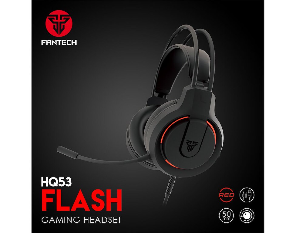 Slusalice Gaming Fantech HQ53 Flash crne