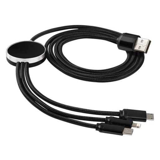 IMPULS, USB KABL ZA PUNJENJE 3 U 1, CRNI