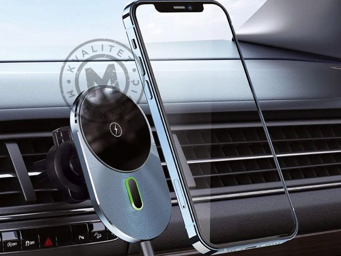 Držač i bežični punjač mobilnih uređaja za automobil sa magnetom, Speed