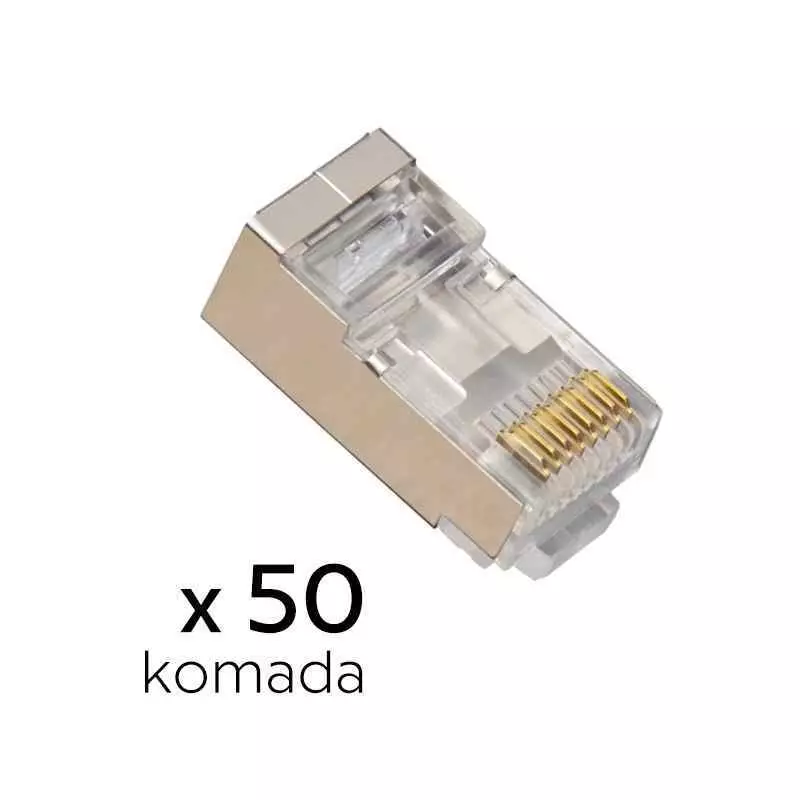 Konektor RJ45 metal CAT 6 8P8C JWD-AD82 50 kom