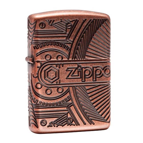 Upaljač Zippo 29523 Antique Copper, armor case, 360 engrave