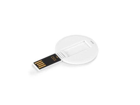 COIN CARD, USB FLASH MEMORY, 4GB, WHITE