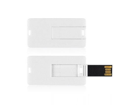 MINI CARD, USB FLASH MEMORY, 4GB, WHITE