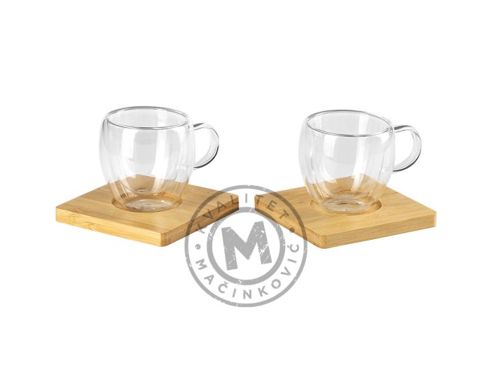 Set šolja za kafu sa podmetačima, Cafe