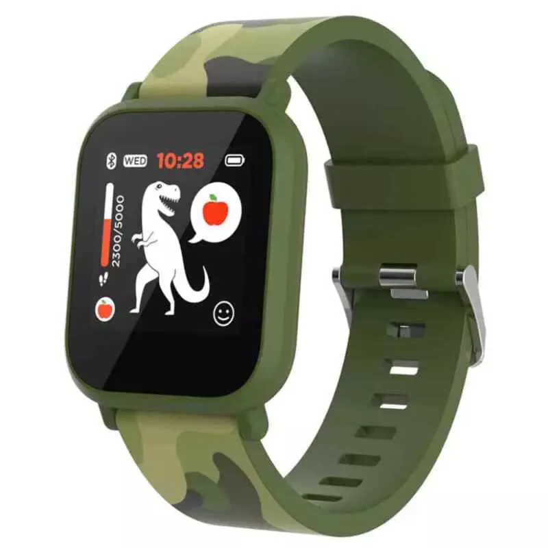 Smart watch CANYON My Dino KW-33,Teenager,1.3 inča IPS,IP68,BT5.0,iOS,Android compatibile 155mAh,army zeleni