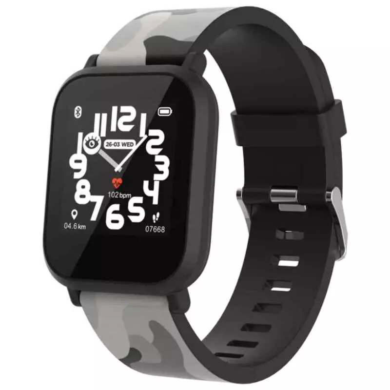 Smart watch CANYON My Dino KW-33,Teenager,1.3 inča IPS,IP68,BT5.0,iOS,Android compatibile 155mAh,army sivi