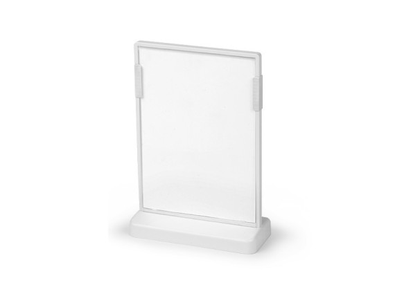 PREZZO, BROCHURE STAND, A6 FORMAT, WHITE