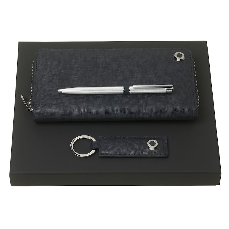 subdirectory_arrow_left TRADITION Plavi Set - HUGO BOSS Folder, privezak, olovka