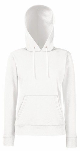 FRUIT OF THE LOOM, LADIES CLASSIC HOODED SWEAT, DUKS SA KAPULJAČOM ZA ŽENE, BELA, M