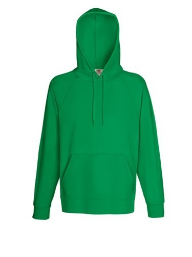 FRUIT OF THE LOOM, LIGHTWEIGHT HOODED SWEAT, MUŠKI DUKS SA KAPULJAČOM, KELLY ZELENA, L