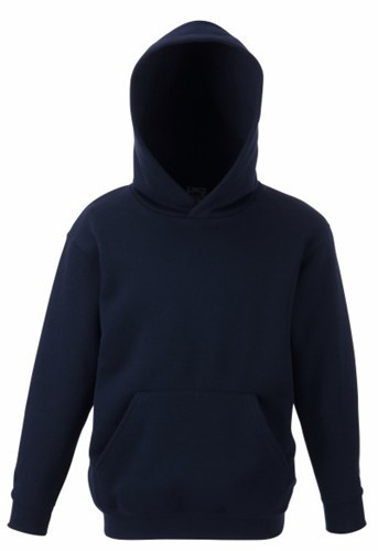 FRUIT OF THE LOOM, KIDS PREMIUM HOODED SWEAT, DUKS SA KAPULJAČOM ZA DECU, TAMNO TEGET, 12-13