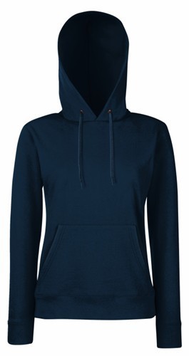 FRUIT OF THE LOOM, LADIES CLASSIC HOODED SWEAT, DUKS SA KAPULJAČOM ZA ŽENE, TAMNO TEGET, S