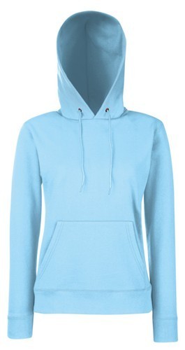 FRUIT OF THE LOOM, LADIES CLASSIC HOODED SWEAT, DUKS SA KAPULJAČOM ZA ŽENE, NEBESKO PLAVA, XS