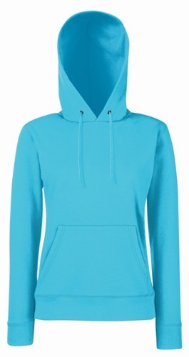 FRUIT OF THE LOOM, LADIES CLASSIC HOODED SWEAT, DUKS SA KAPULJAČOM ZA ŽENE, ,AZURNO PLAVA XS