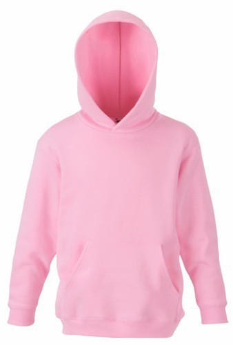 FRUIT OF THE LOOM, KIDS CLASSIC HOODED SWEAT, DUKS ZA DECU SA KAPULJAČOM, ROZA, 12-13