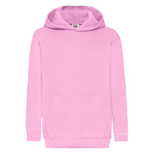 FRUIT OF THE LOOM, KIDS CLASSIC HOODED SWEAT, DUKS ZA DECU SA KAPULJAČOM, ROZA, 5-6